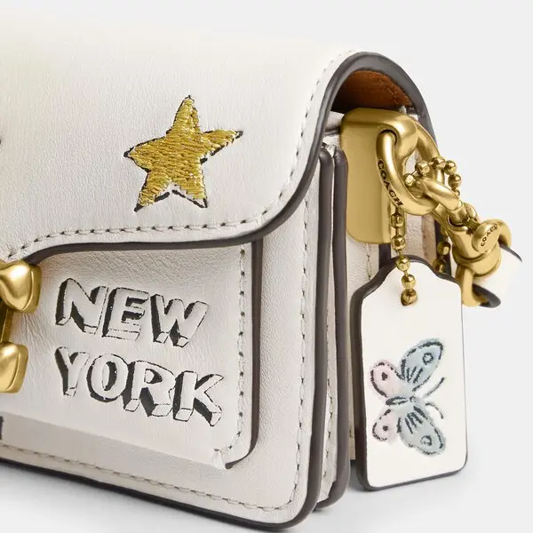 Coach Tabby Bag 12 With Sketch Print In Brass/Chalk Multi - 30